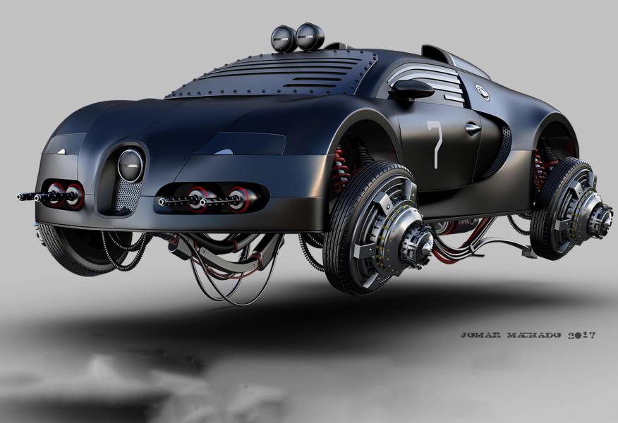 Летящо Bugatti Veyron, Fiat 500 с перки от хеликоптер и още 17 ...