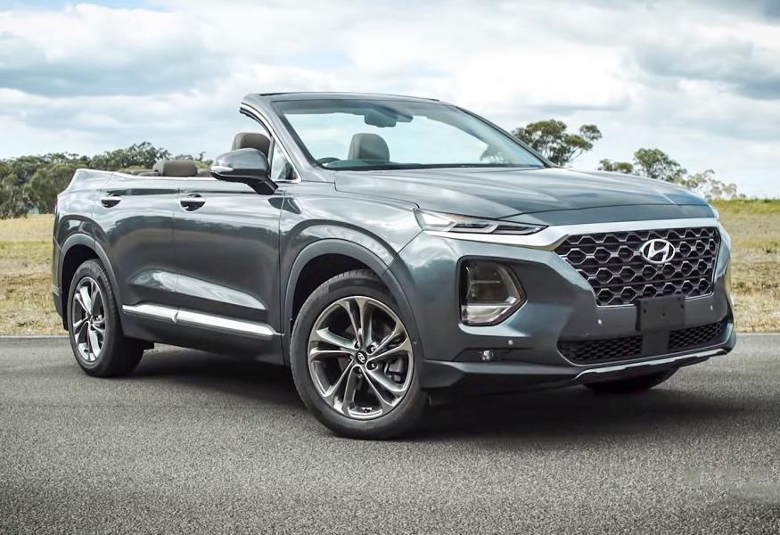 Това е Hyundai SantaFe Convertible, 7-местен кабриолет, който... няма ...